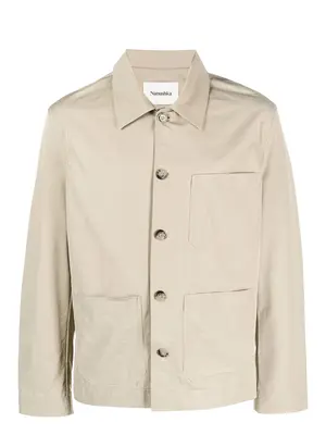 Nanushka Button-down Shirt Jacket - Green