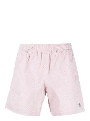 Alexander McQueen Skull-print Swim Shorts - Pink