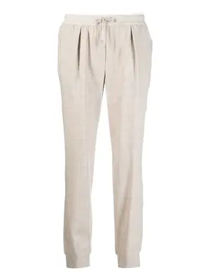 Lorena Antoniazzi Virgin Wool-blend Track Pants - Neutrals