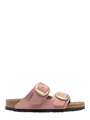 BIRKENSTOCK Arizona Big Buckle Leather Sandals - Pink