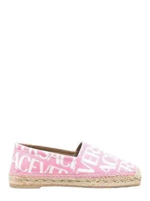 Versace All-over Logo Espadrilles - Pink