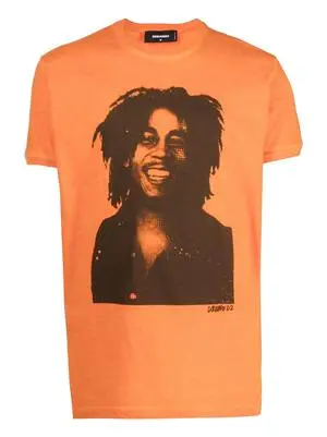 Dsquared2 Bob Marley Quote T-shirt - Orange