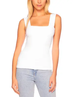 Susana Monaco Wide Strap Tank Top Sugar