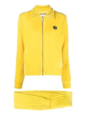 Philipp Plein Diamanté-embellished Tracksuit Set - Yellow