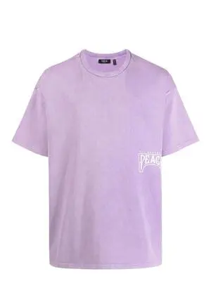 FIVE CM Peace Cotton T-shirt - Purple