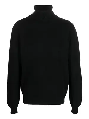 BARRIE Turtle Neck Cashmere Sweater - Black