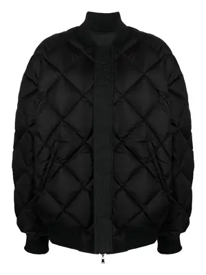 Wardrobe.NYC Reversible Bomber Jacket - Black