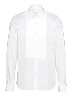 Prada Long-sleeved Poplin Shirt - White
