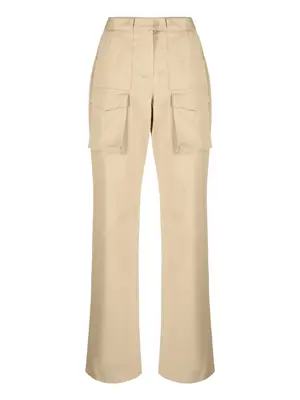 Ermanno Scervino High-waisted Cargo Trousers - Neutrals