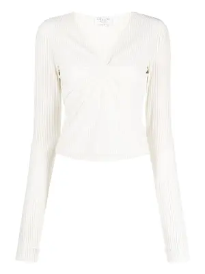 COLLINA STRADA Collina Strada Cut-out Detailing V-neck Top