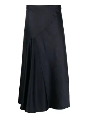 Vince Draped Slip Skirt - Blue