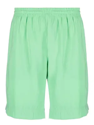 MSGM Elasticated-waistband Shorts - Green