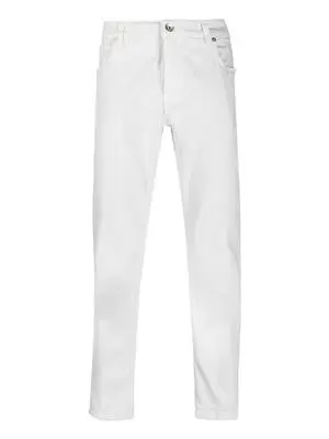 Eleventy Mid-rise Straight-leg Trousers - Grey