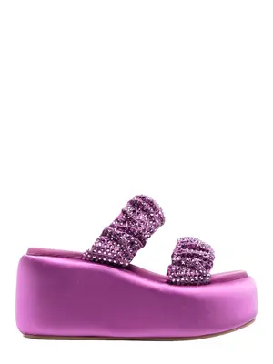 LE SILLA Aiko 85mm Embellished Sandals - Purple