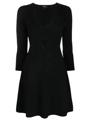 Theory Cut-out Mini Dress - Black