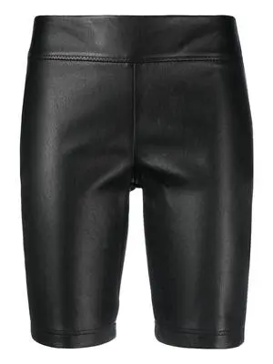 LOEWE Logo-Print Leather Shorts