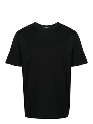 Herno Short-sleeve Cotton T-shirt - Black