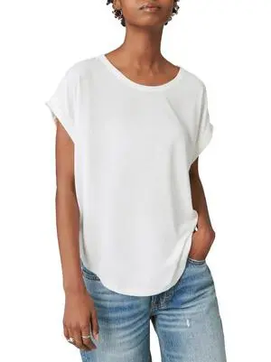 Lucky Brand Sandwash Dolman T-shirt - Bright White