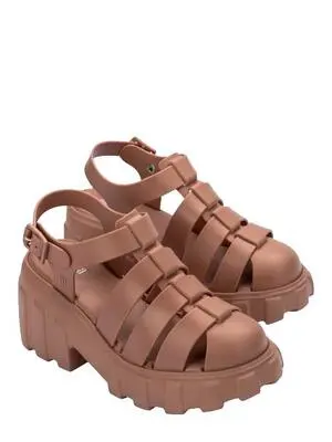 Melissa Megan Platform Fisherman Sandal - Brown