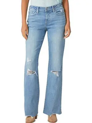 Lucky Brand Distressed Flare Jeans - Capsize Dest