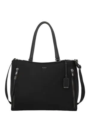 Tumi Large Valetta Tote - Black/gunmetal