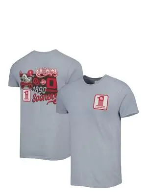 IMAGE ONE Oklahoma Sooners Vault State Comfort T-shirt - Graphite