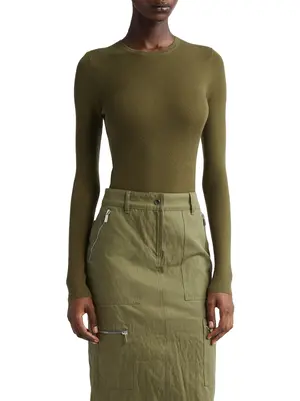 Michael Kors Michael Kors Collection Hutton Cashmere Rib Sweater Juniper