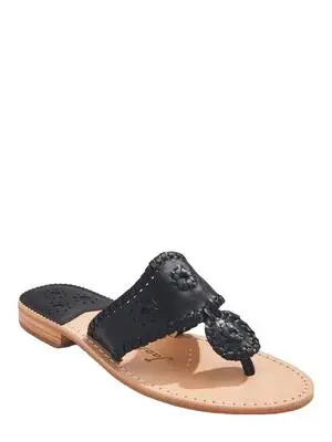 Jack Rogers Jack Rogers Jacks Flat Sandal Black/ Black