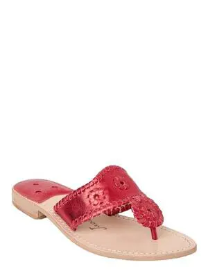 Jack Rogers Jack Rogers Jacks Flat Sandal Ruby Red