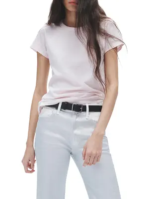 Rag & Bone Rag & Bone Slub Organic Pima Cotton T-Shirt Blush