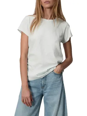 Rag & Bone Rag & Bone Slub Organic Pima Cotton T-Shirt Iceblu