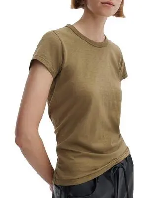 Rag & Bone Slub Organic Pima Cotton T-shirt - Military Olive