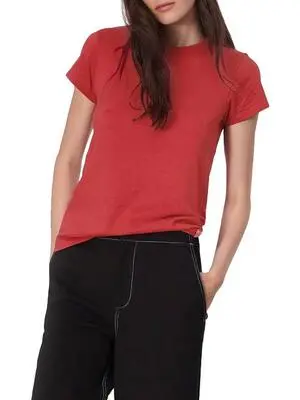 Rag & Bone Rag & Bone Slub Organic Pima Cotton T-Shirt Red