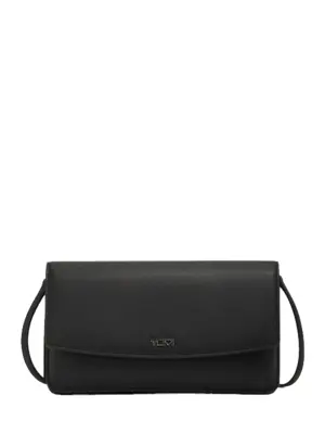 Tumi Leather Crossbody Wallet - Black