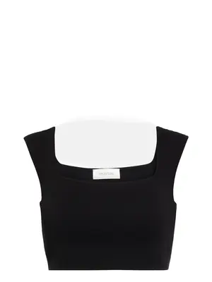 SPORTMAX Sportmax Cropped Cotton Top