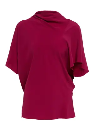 Rick Owens Asymmetrical Silk-blend Top - Pink