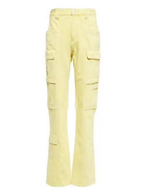 Isabel Marant Vokayo Straight-leg Cargo Jeans - Yellow
