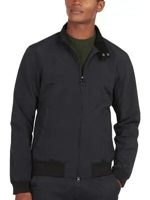 Barbour Royston Casual Zip Front Jacket - Black
