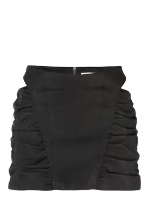 MISBHV Ruched Mini Skirt - Black