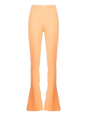 Off-White Flared Trousers - Orange