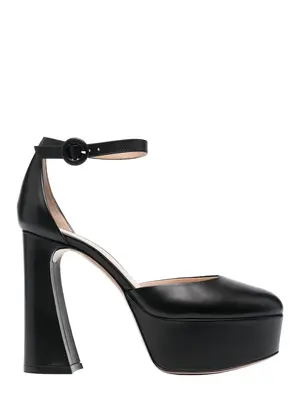 GIANVITO ROSSI Holly D'orsay Platform Pumps - Black