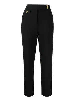 Veronica Beard Renzo Slim-fit Cropped Trousers - Black