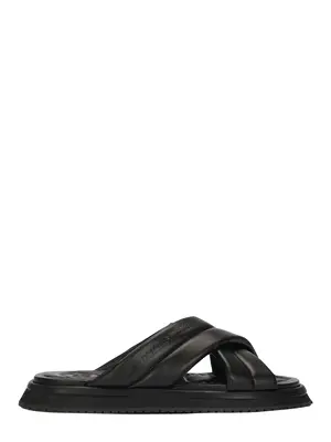 Dolce & Gabbana Crossover-strap Flat Sandals - Black