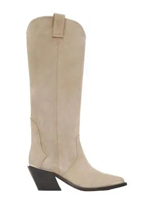 ANINE BING Tania Knee-high Suede Boots - Neutrals