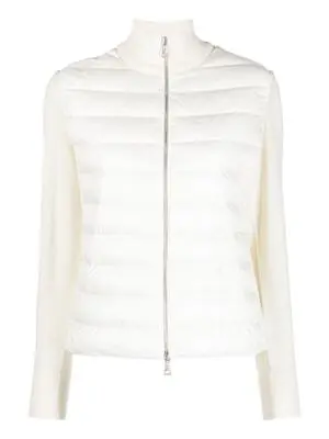 Moncler Quilted Padded Cardigan - White