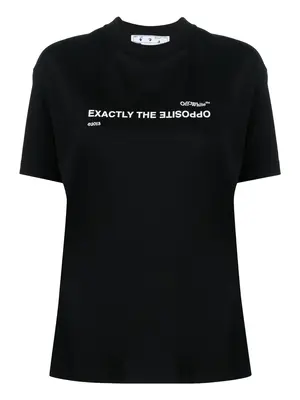 Off-White Exactly The Opposite T-shirt - Black