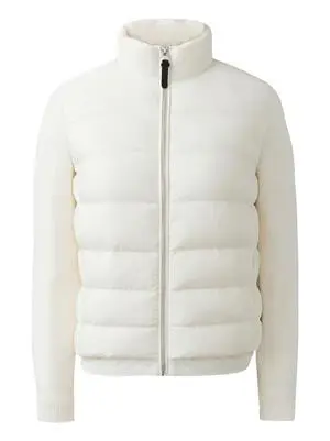 Mackage Knit Sleeve Down Puffer Jacket - Cream