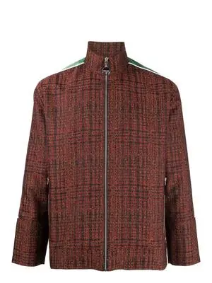 Ahluwalia Check Track Jacket - Brown