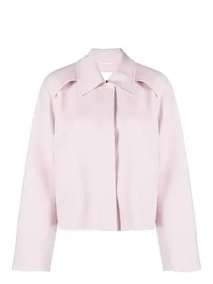 JIL SANDER Collared Wool Jacket - Pink