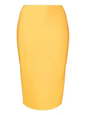HERVE L. LEROUX Bandage Pencil Skirt - Yellow